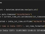 33 Python Program To Find The Current Time In India Ist Code2care
